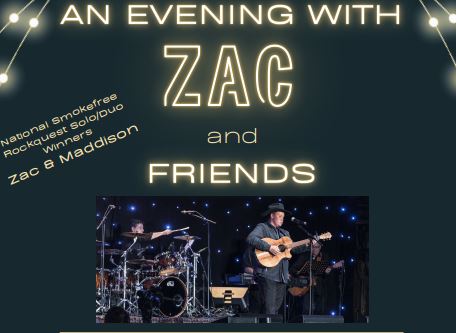 An Evening with Zac - Garin College