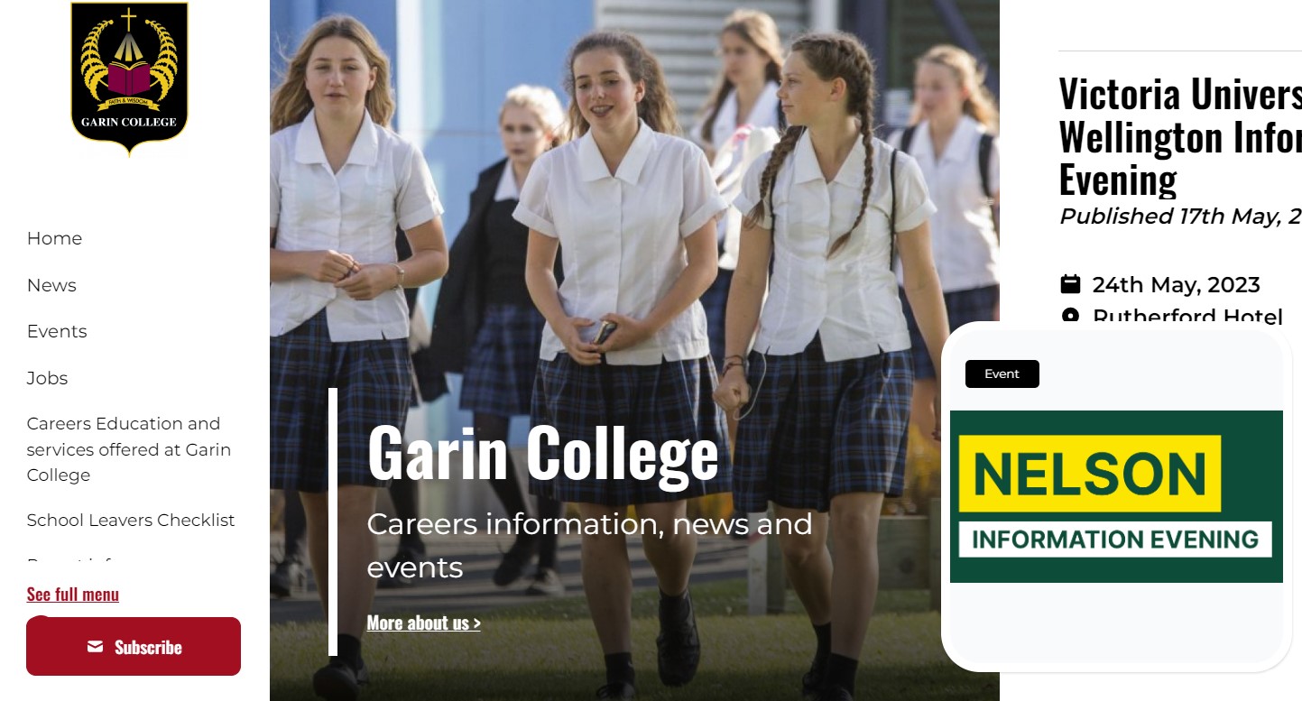 Subscribe to Garin's Careers Website - Garin College