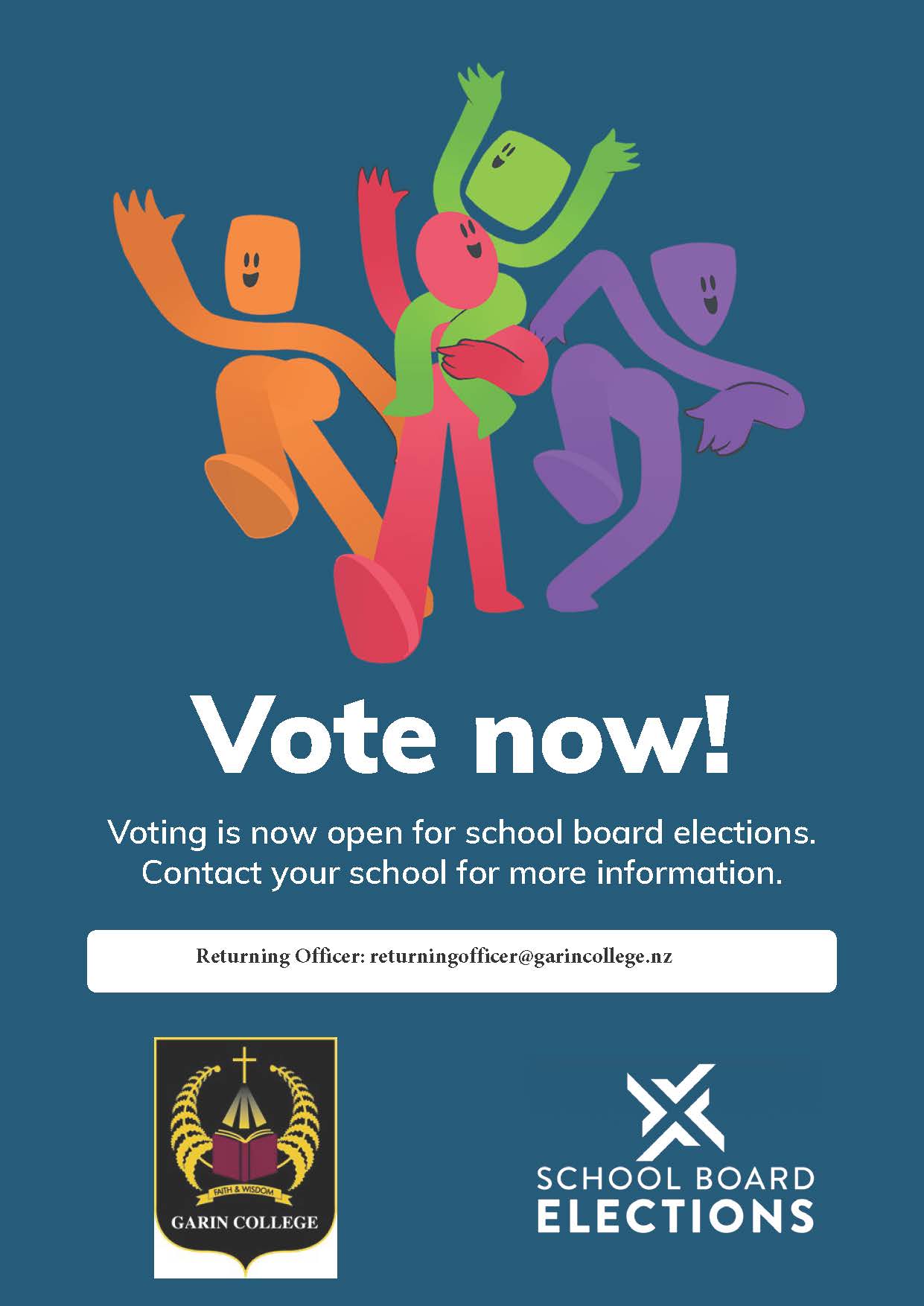 Garin Board Parent Election - VOTE NOW - Garin College